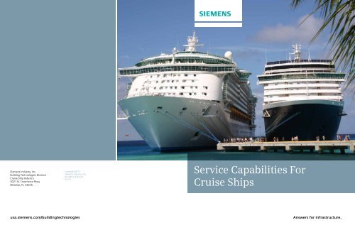 Service Capabilities For Cruise Ships - Siemens
