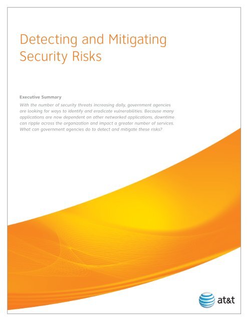 Detecting And Mitigating Security Risks Atandt