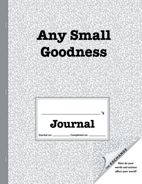 Any Small Goodness - Avenues