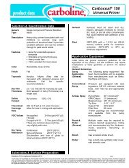 Carbothane 134 Series PDS - Carboline
