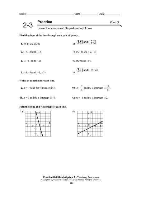 Worksheet 2.3