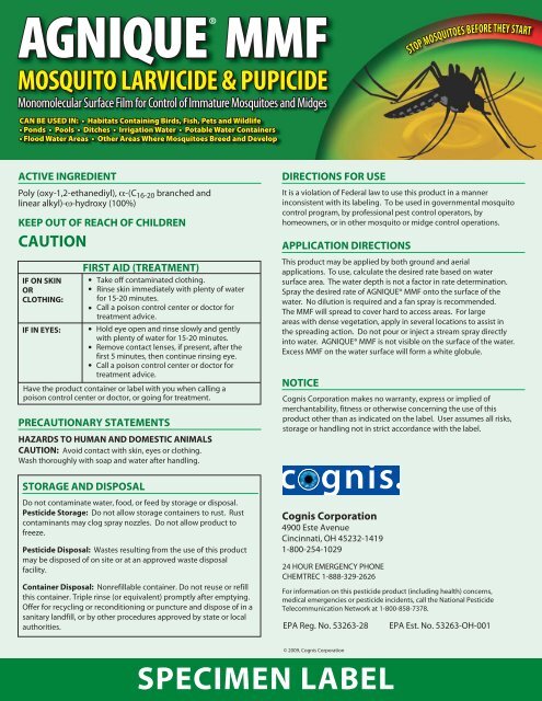 Agnique MMF Label - Adapco