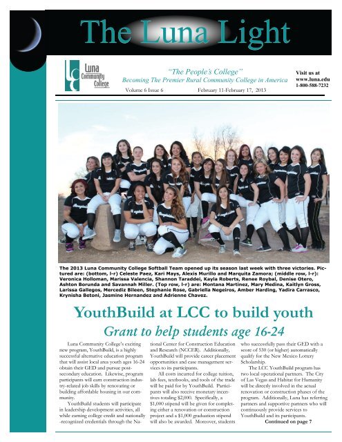 Volume 6, Issue 6 - Luna Community College
