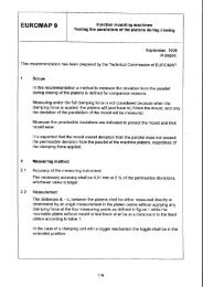 euromap 18 - EUROMAP - European Plastics and Rubber Machinery