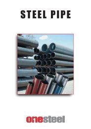 Piping Systems Data Charts - OneSteel Building Services