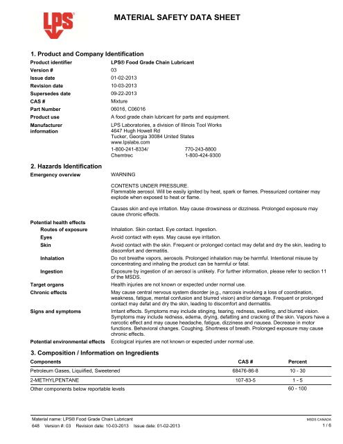 Aerosol - LPS Laboratories