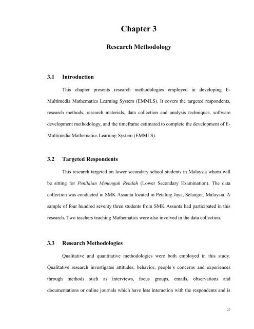 Chapter 3 Research Methodology DSpace UM