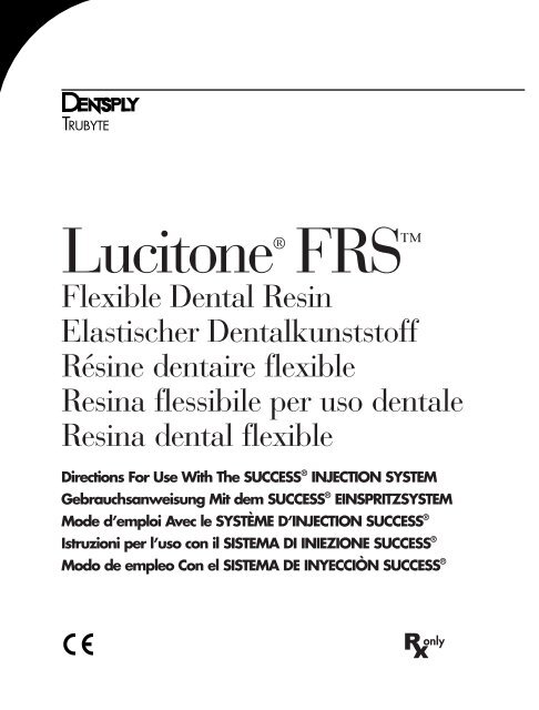 Lucitone Frs Flexible Dental Resin