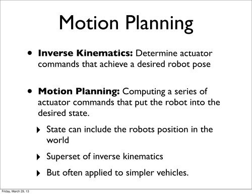 Motion Planning