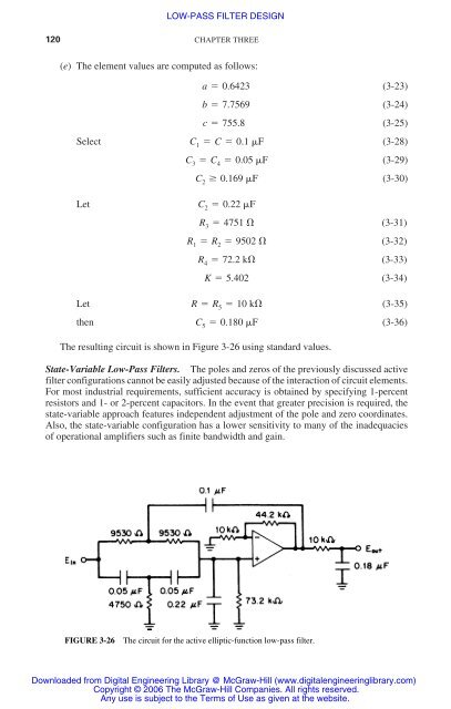LOW-PASS FILTER DESIGN120