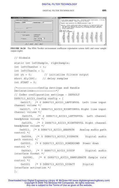 DIGITAL FILTER TECHNOLOGY