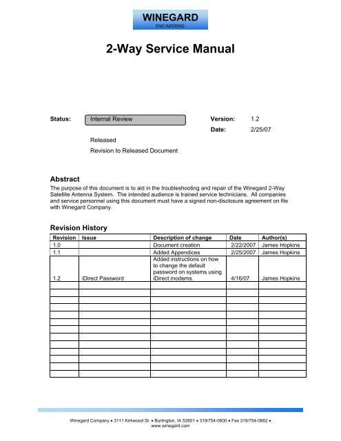 2-Way Service Manual