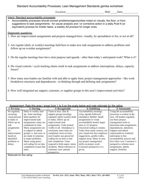 Standard Accountability P