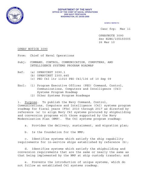 Command, Control, Communication, Computers, and Intelligence ...