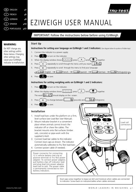 EziWEigh UsEr manUal