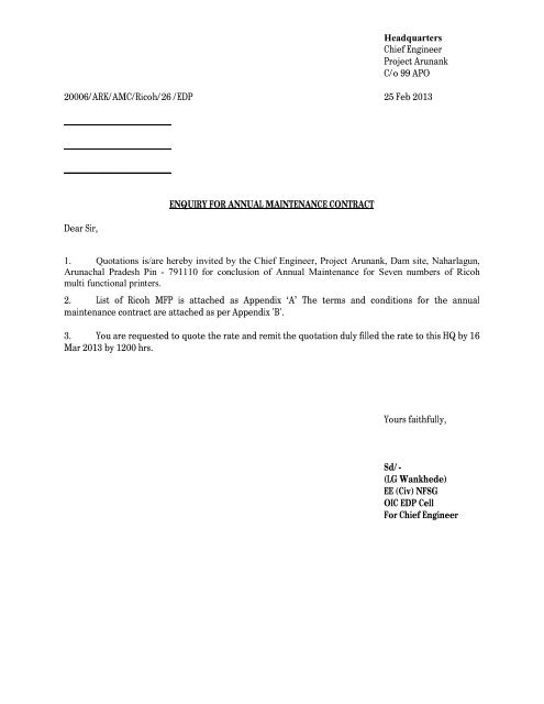 Headquarters Chief Engineer Project Arunank C/o 99 ... - Bro.nic.in