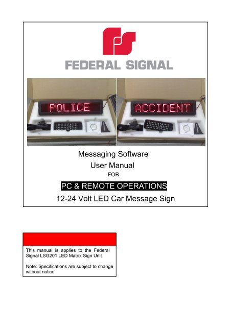 Federal Signal And Sign