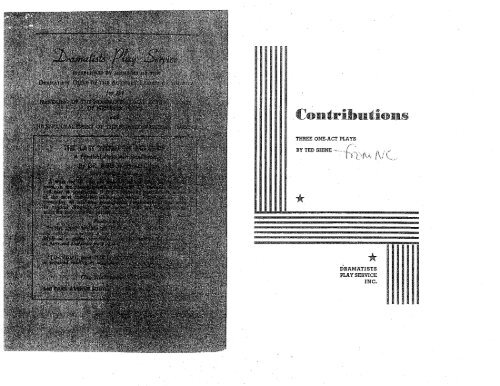 Contributions by Ted Shine