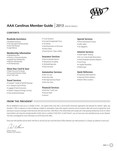 Member Guide - AAA Carolinas