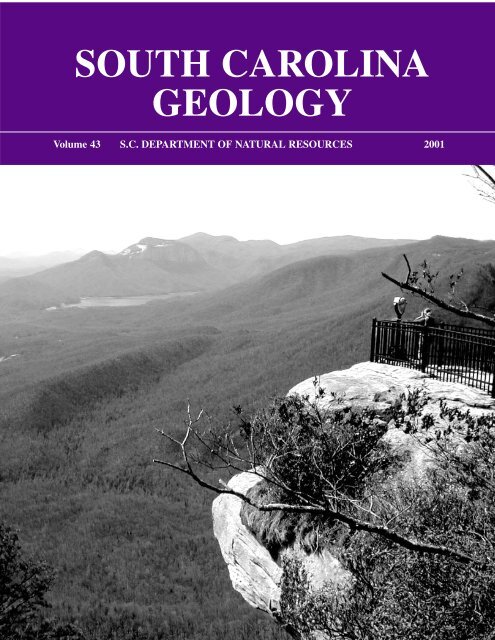 SOUTH CAROLINA GEOLOGY - Carolina Geological Society