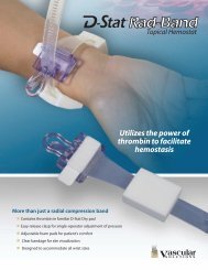 D-Stat Dry Silver Brochure - Vascular Solutions, Inc.