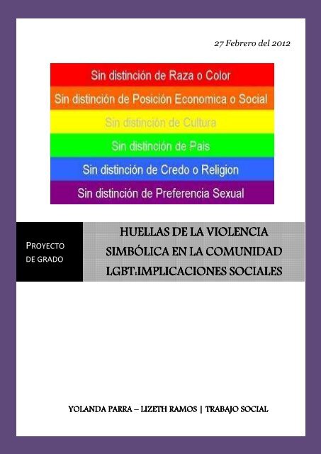 Huellas De La Violencia Simbólica En La Comunidad Lgbt