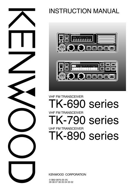 TK-690 series TK-790 series TK-890 series - Kenwood