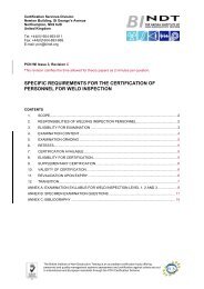 renewal and recertification of pcn levels 1 & 2 certificates - BINDT