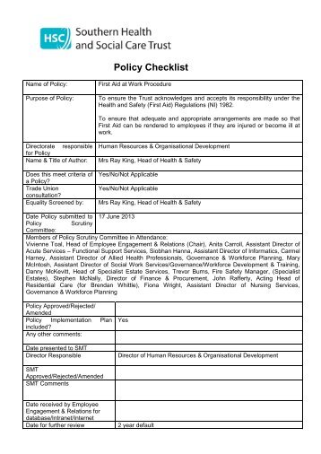 Lesson 69 Performing Common First Aid Procedures