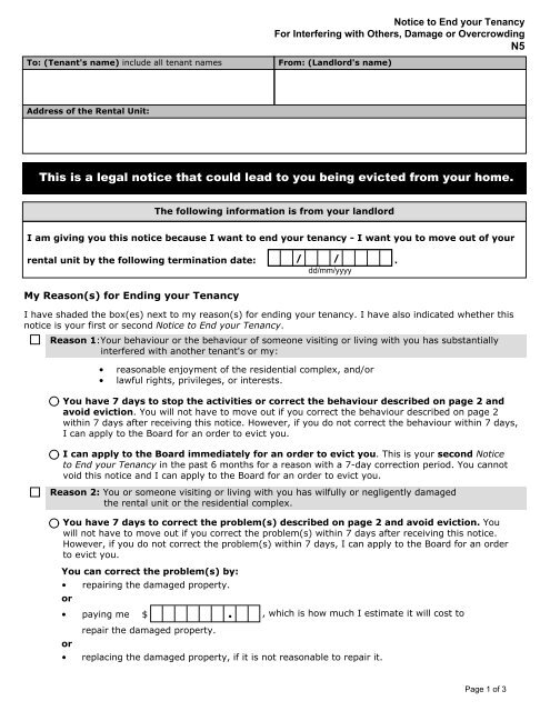 Fillable N5 Form - Printable Forms Free Online