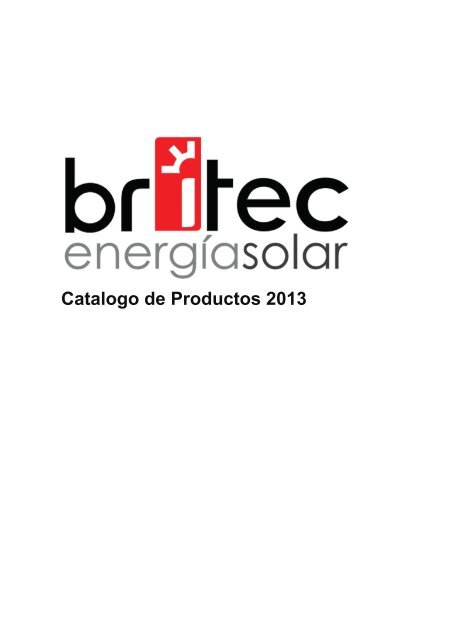 Catalogo de Productos 2013 - Britec