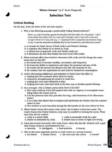 Selection Test selection-test