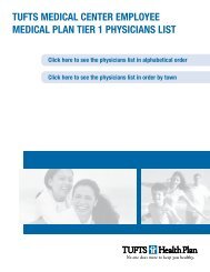 Claim Requirements and Dispute Guidelines - Tufts Health Plan