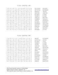 Judges Word Search Puzzles - Woodbine Church of Christ
