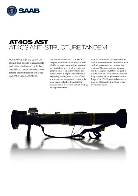 AT4 CS AST brochure - Saab