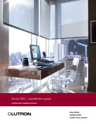 Sivoia QED | D105 Drapery Track System - Lutron