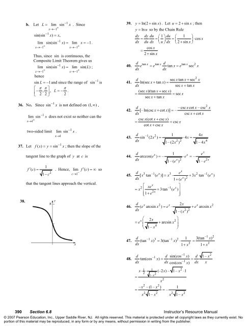 Let−1L = lim sin x