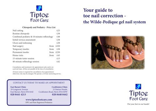 Your Guide To toe nail Correction - Tiptoe Foot Care