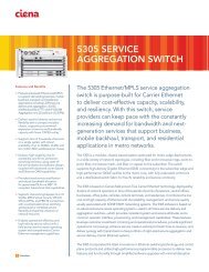 Ciena 5150 Service Aggregation Switch datasheet - LightRiver ...