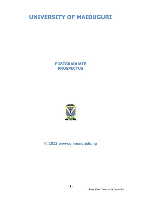 UNIVERSITY OF MAIDUGURI