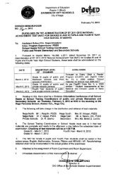 FINANCIAL REPORT - DepEd Naga City