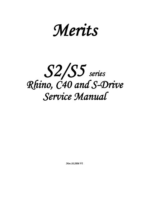 P320 Service Manual - Merits Health Products