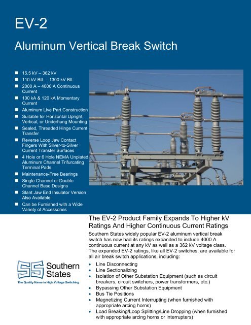Aluminum Vertical Break Switch