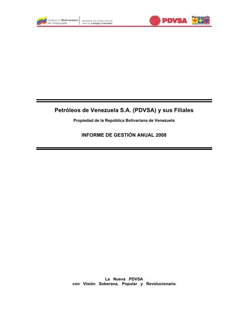 Petróleos de Venezuela S.A. (PDVSA) y sus Filiales - cpzulia.org