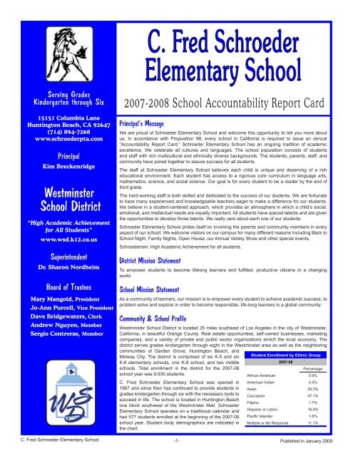 C. Fred Schroeder Elementary School - Axiomadvisors.net