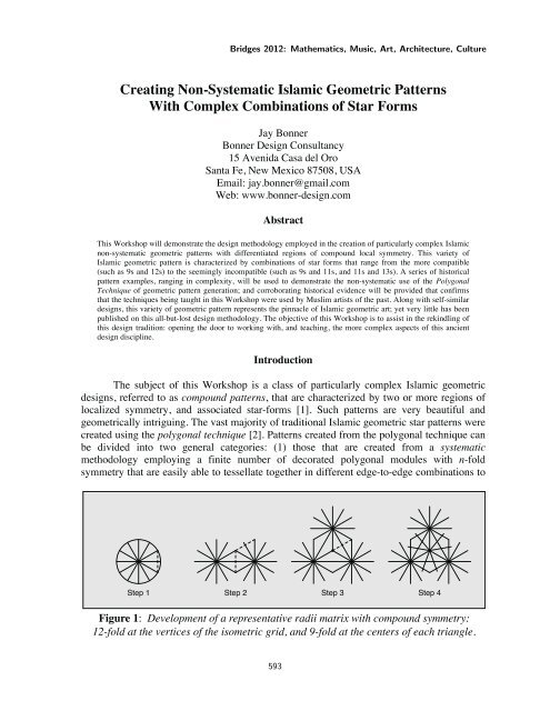 Creating Non-Systematic Islamic Geometric Patterns With Complex ...