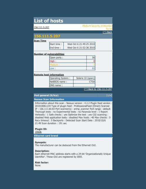Nessus Scan Report - Columbia University