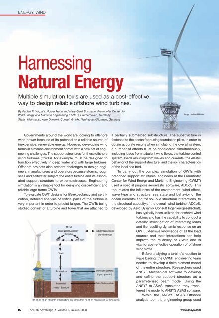 Harnessing Natural Energy - Ansys