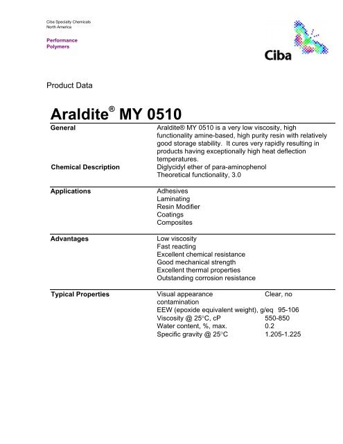 Araldite MY 0510 - Lindberg & Lund AS