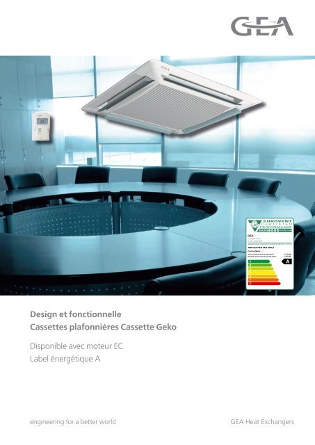 Brochure commerciale Cassette Geko - GEA Happel Belgium